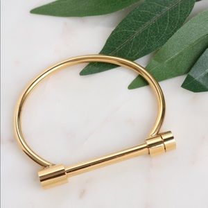 Jewelry | Gold Plated Shackle Cuff | Poshmark